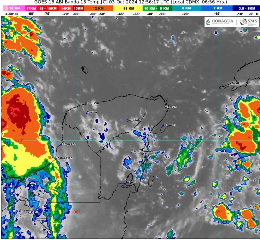 EL CLIMA: CONTINÚA EL TEMPORAL DE LLUVIAS EN LA PENÍNSULA DE YUCATÁN ...